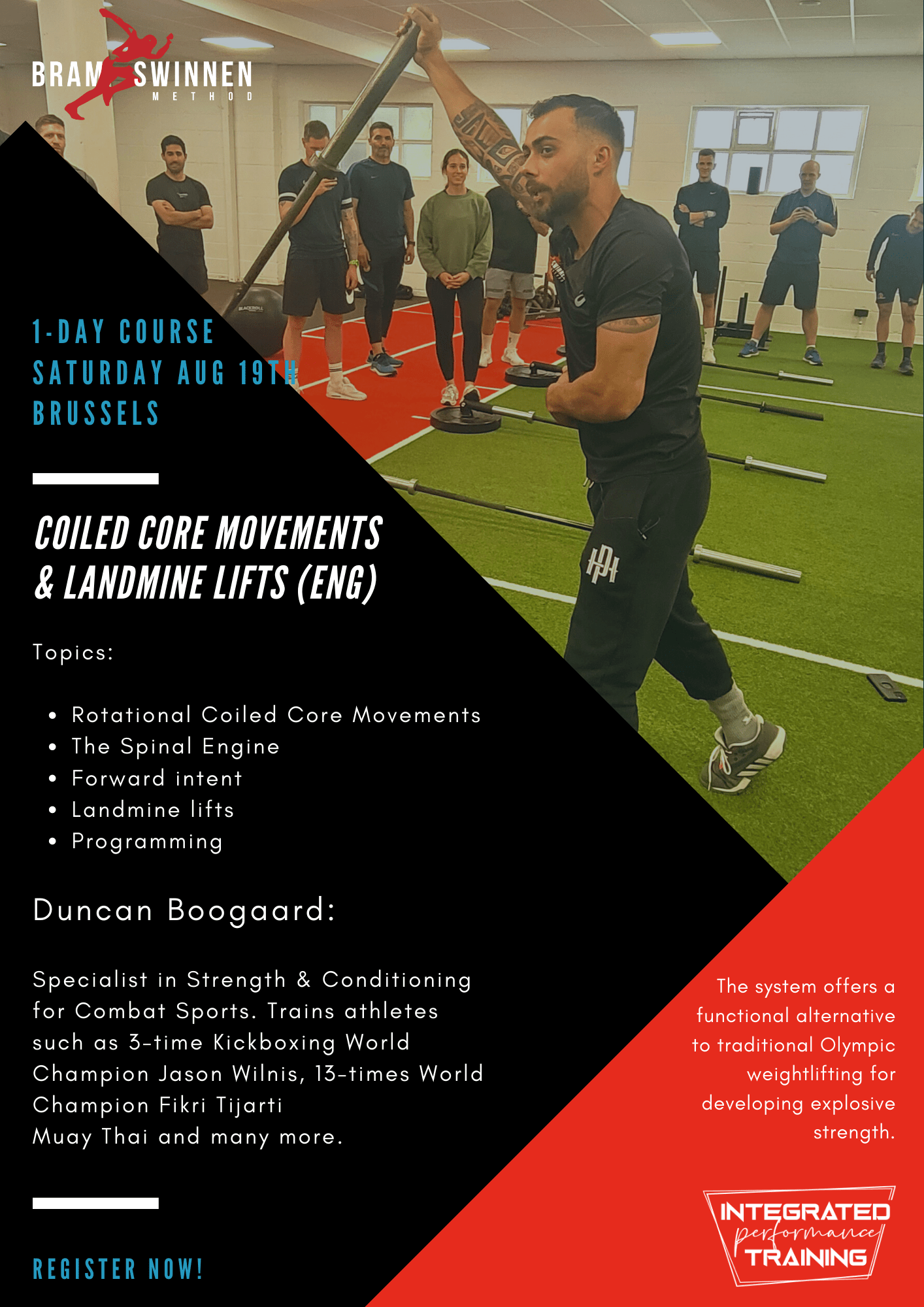 1-Day Coiled Core Movements & Landmine Lifts (Met KMO-p) | Tix4all